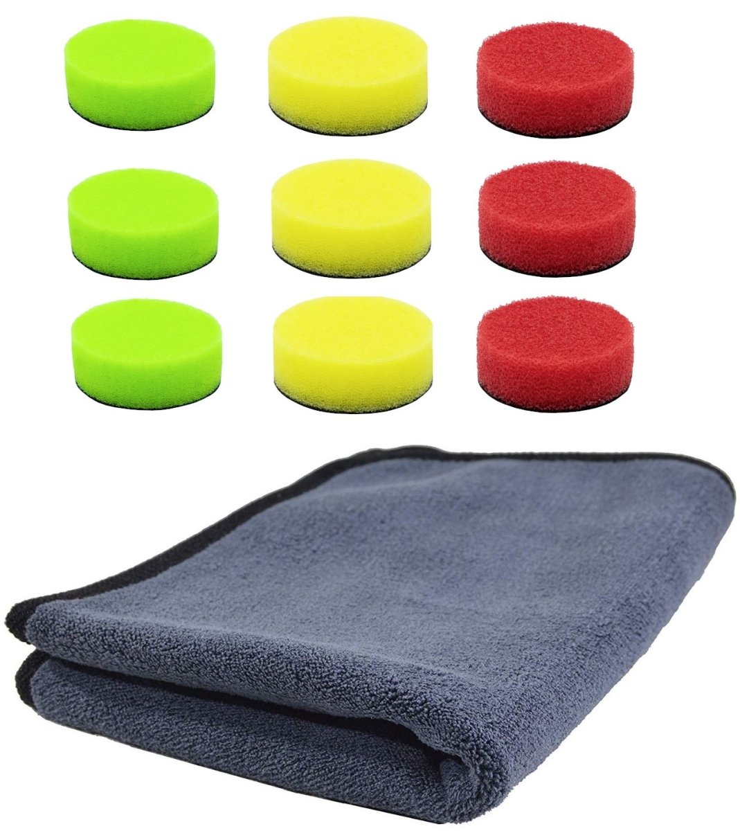 Liquid Elements A1000 40mm Polierpads Set - 3x Cut, Polish, Finish – ADVANTUSE - Autopflegeshop